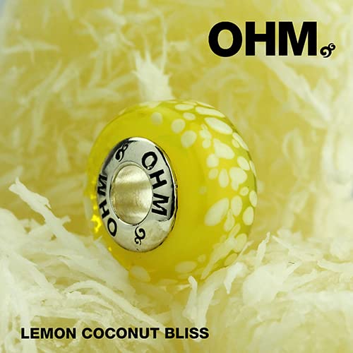 OHM Lemon Coconut Bliss Glass Bead