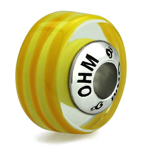 OHM Lemon Jelly Roll Glass Bead