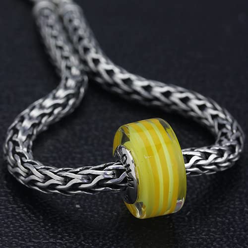 OHM Lemon Jelly Roll Glass Bead