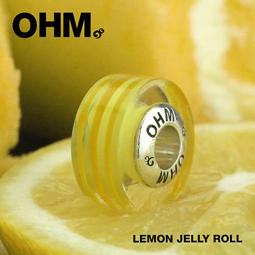 OHM Lemon Jelly Roll Glass Bead