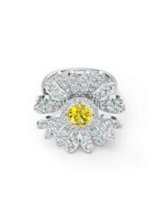 swarovski eternal flower ring cz white 2 8