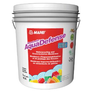 mapelastic aquadefense waterproofing membrane - 5 gallon