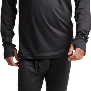 Burton Mens Midweight Crew, True Black New, Small