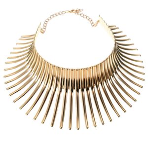 statement collar choker necklace african canine tooth shape fringe necklace for women fashion jewelry accessories