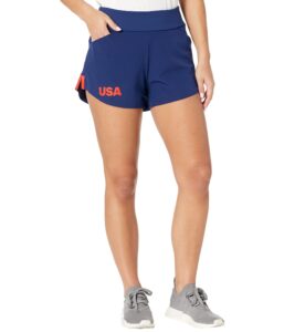 adidas golf usa pull-on short, dark blue, medium