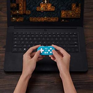 8Bitdo Zero 2 Bluetooth Gamepad Keychain Sized Mini Controller for Switch, Windows, Android, macOS & Raspberry Pi(Turquoise Edition)