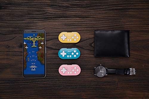 8Bitdo Zero 2 Bluetooth Gamepad Keychain Sized Mini Controller for Switch, Windows, Android, macOS & Raspberry Pi(Turquoise Edition)