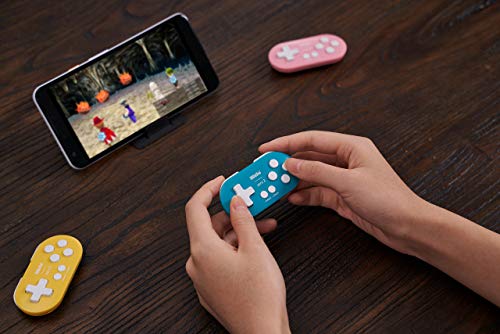 8Bitdo Zero 2 Bluetooth Gamepad Keychain Sized Mini Controller for Switch, Windows, Android, macOS & Raspberry Pi(Turquoise Edition)