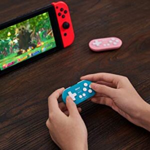 8Bitdo Zero 2 Bluetooth Gamepad Keychain Sized Mini Controller for Switch, Windows, Android, macOS & Raspberry Pi(Turquoise Edition)