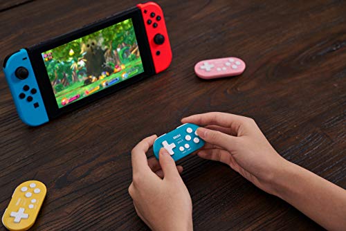 8Bitdo Zero 2 Bluetooth Gamepad Keychain Sized Mini Controller for Switch, Windows, Android, macOS & Raspberry Pi(Turquoise Edition)