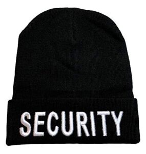 black duck brand 9" embroidered security cuffed beanie/skull cap (1) black