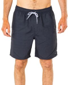 rip curl men's standard mirage sunrise stretch boardshorts, black, s