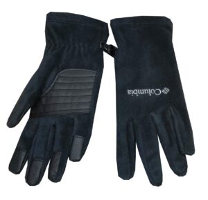 columbia women agent heat iil omni-heat thermal reflective fleece gloves (s, black)