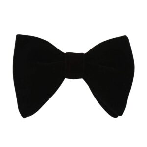 lovacely mens oversized velvet bow tie solid color formal tuxedo pre-tied big bowtie 220506