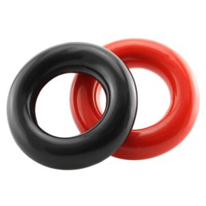 dgzzi golf weighted swing ring 2pcs black and red golf club warm up weight swing round for men women golfer practice