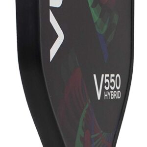 Vulcan | V550 Pickleball Paddle | Hybrid Performance | Polypropylene Core - Carbon Fiber Surface | USAP Approved | Black Entropy