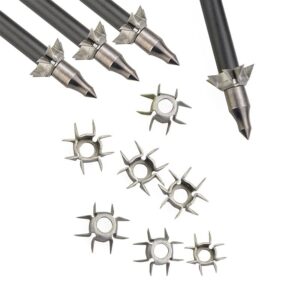 ameyxgs small game arrow tips judo hunting broadheads 8 paw judo blunt tip archery for target tips accessory arrowheads (12)