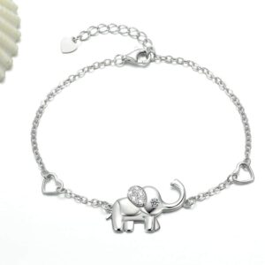 OneSight Elephant Bracelet For Women 925 Sterling Silver Elephants Bracelets Jewelry