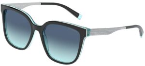 tiffany & co. diamond point tf 4165 women sunglasses black/blue shaded 54/17/140