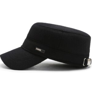 MRACSIY Mens Baseball Cap Winter Caps for Head Circumference 56-60cm (Black 11)