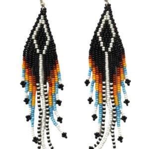 Handmade Native Style Ethnic Beaded Earrings