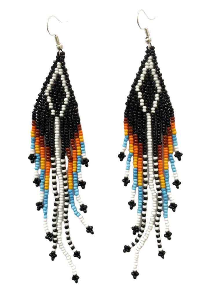 Handmade Native Style Ethnic Beaded Earrings