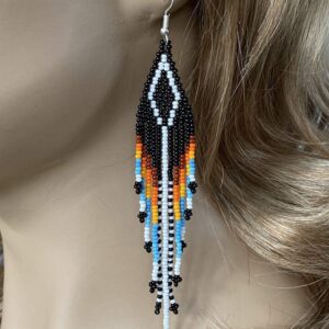 Handmade Native Style Ethnic Beaded Earrings