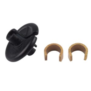 Archery World Kisser Button Black with Copper Anchor Clips - 2/pk