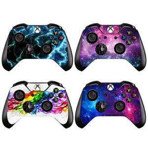 [4pcs] whole body vinyl sticker decal cover skin for xbox one controller - 4pcs. combination