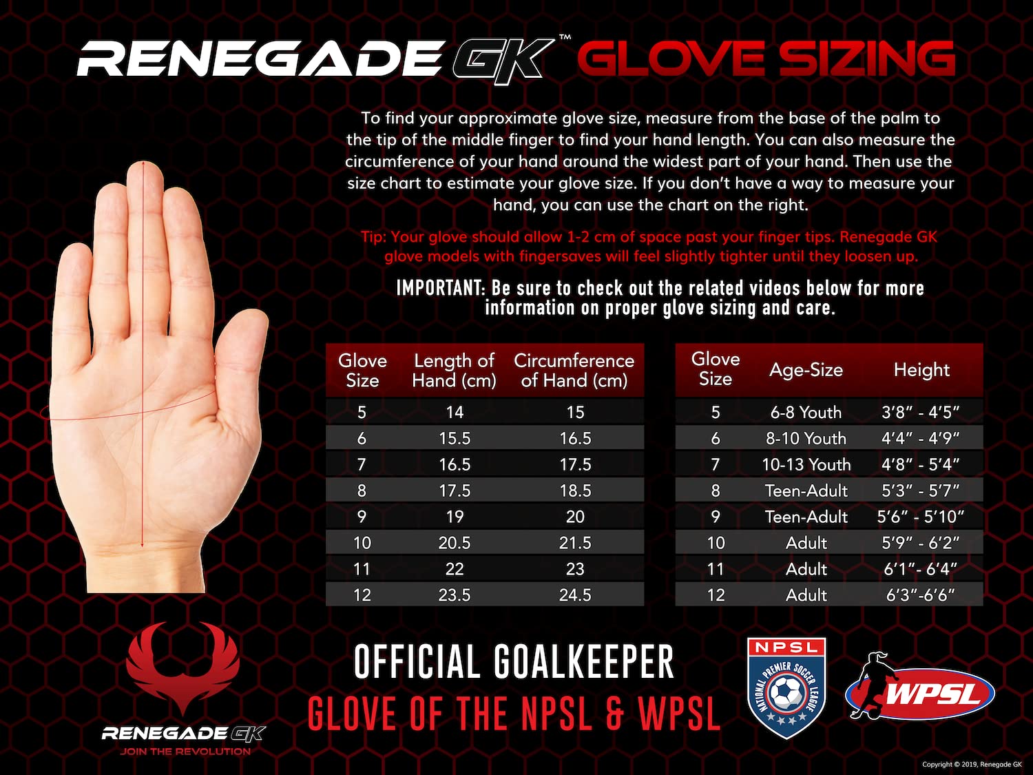 Renegade GK Limited Edition Rogue Quantum Goalie Gloves with Pro-Tek Fingersaves | 4mm Giga Grip & Neoprene | Black & Red Soccer Goalkeeper Gloves (Size 9, Youth-Adult, Negative Cut, Level 4+)