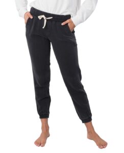 rip curl misses classic surf, casual stretch beach pants for women, black, small