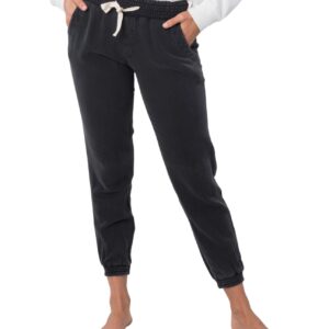 Rip Curl Misses Classic Surf, Casual Stretch Beach Pants for Women, Black, Small