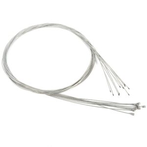 ejoyous bike shift cable, 10pcs stainless steel derailleur wire kit, 2m, silver