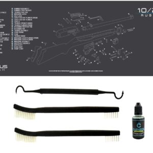 EDOG Ruger 10/22 5 Pc Cerus Gear Schematic (Exploded View) Heavy Duty Rifle Cleaning 12”x36” Padded Gun-Work Surface Protector Mat Solvent & Oil Resistant & 4 Pc Cleaning Essentials