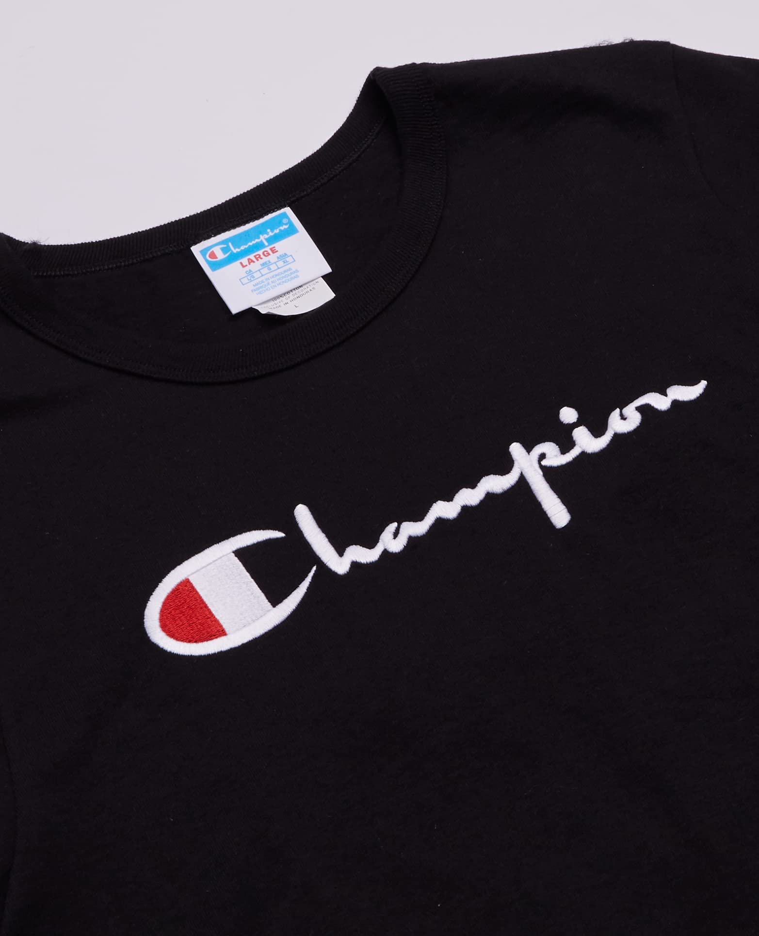 Champion Boys Short Sleeve Logo Tee Shirt