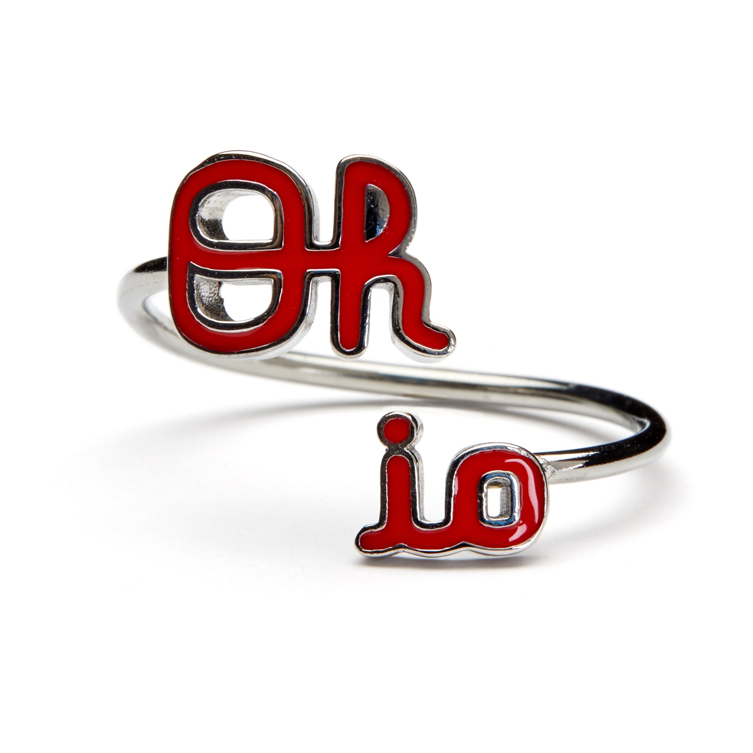 Ohio State Ring | Ohio State Buckeye Jewelry | OSU Jewelry | OSU Ring | Perfect Ohio State Gift for Christmas and Graduation (Three Ring Set - Block O, Brutus, OH-IO rings)