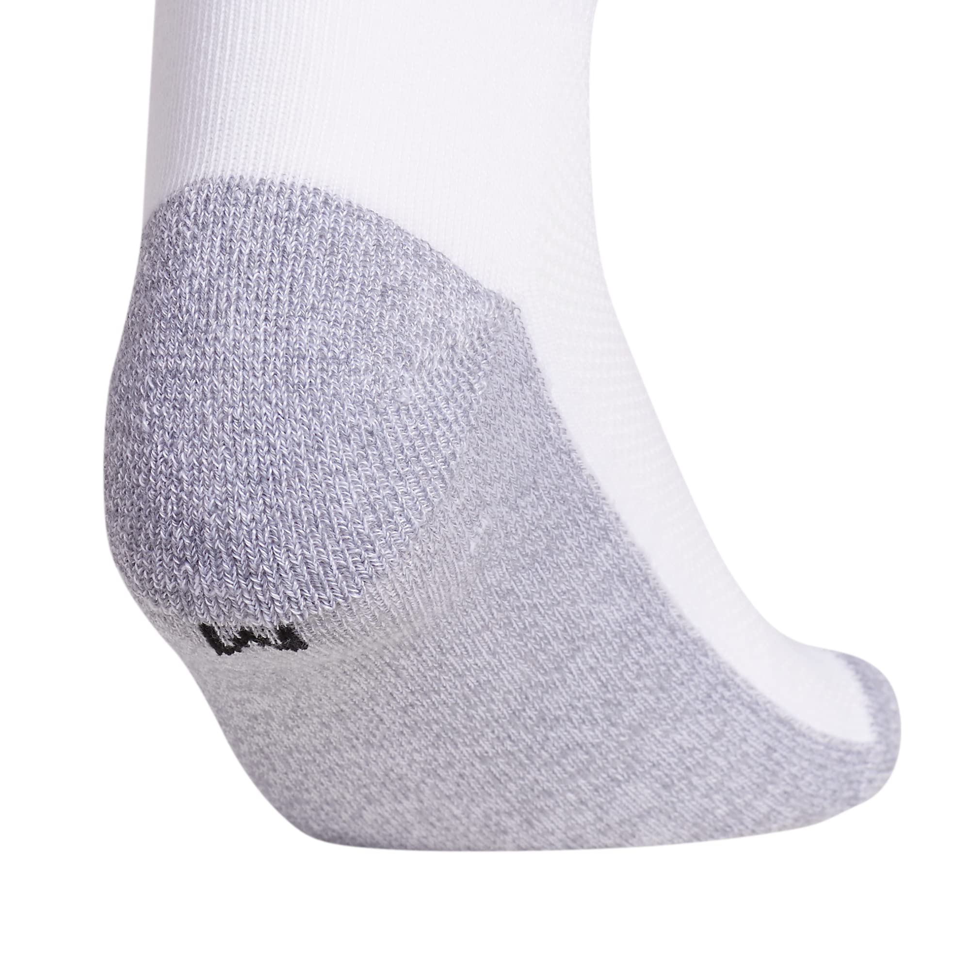 adidas unisex child Kids-boy's/Girl's Cushioned Angle Stripe (6-pair) Low Cut Sock, White/Grey/Light Onix Grey, Large US