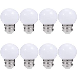 lxcom lighting g45 led bulb 3w globe vanity light bulb 30 watt replacement 300lm cool white 6500k led light bulb e26/e27 base for makeup mirror porch bedroom dressing room,8 pack