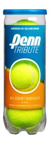 penn tribute - all courts felt pressurized tennis ball, 1 can, 3 balls