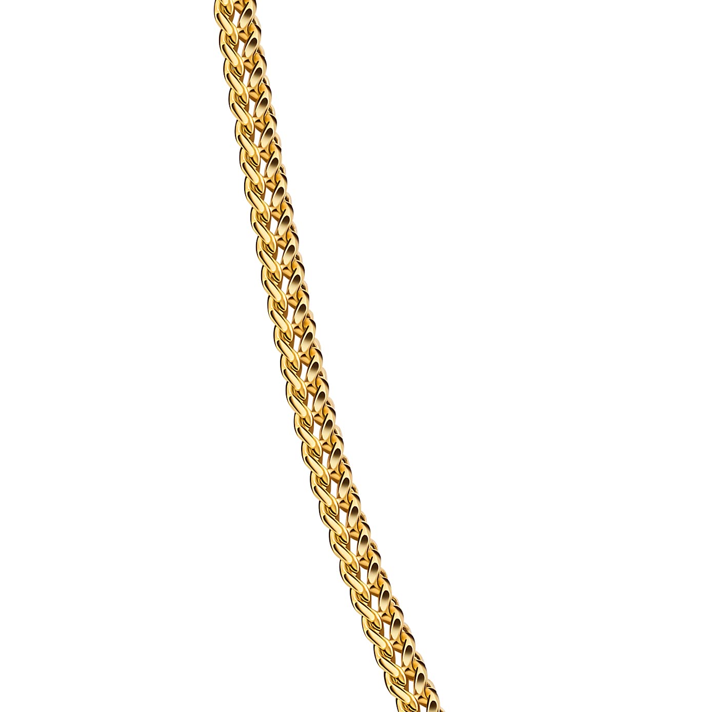 PORI JEWELERS 10K Yellow Gold 1.5mm, 2.5mm Franco Square Box Chain Necklace or Bracelet - Lobster Clasp (1.5MM, 20)