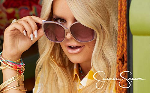 Jessica Simpson Women's J5839 Oversized Butterfly Sunglasses with UV400 Protection - Glamorous Sunglasses for Women, 60mm