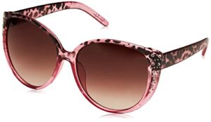 jessica simpson women's j5837 glitzy retro cat eye sunglasses with uv400 protection - glamorous sunglasses for women, 59mm