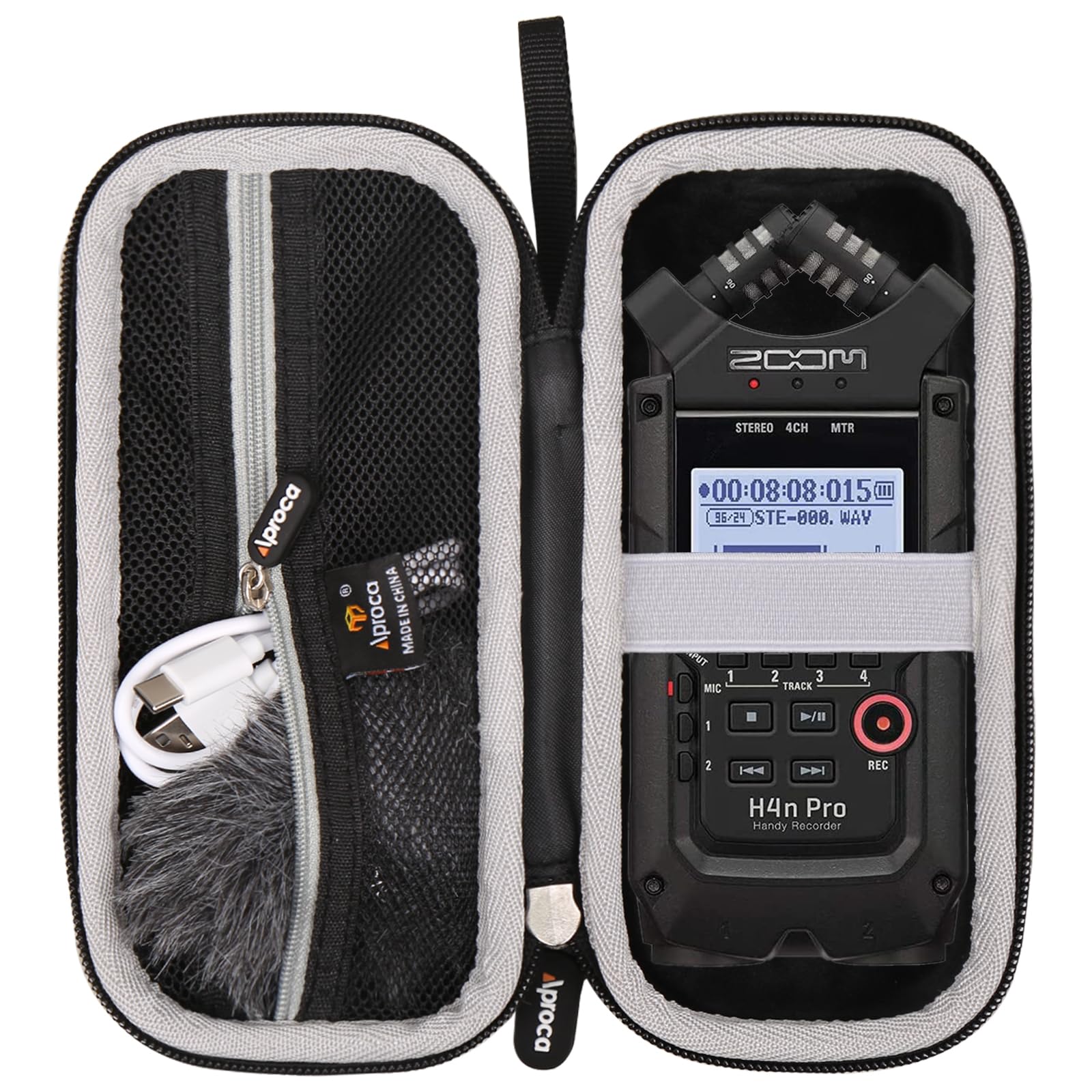 Aproca Hard Storage Travel Case for Zoom H4N PRO Digital Multitrack Recorder