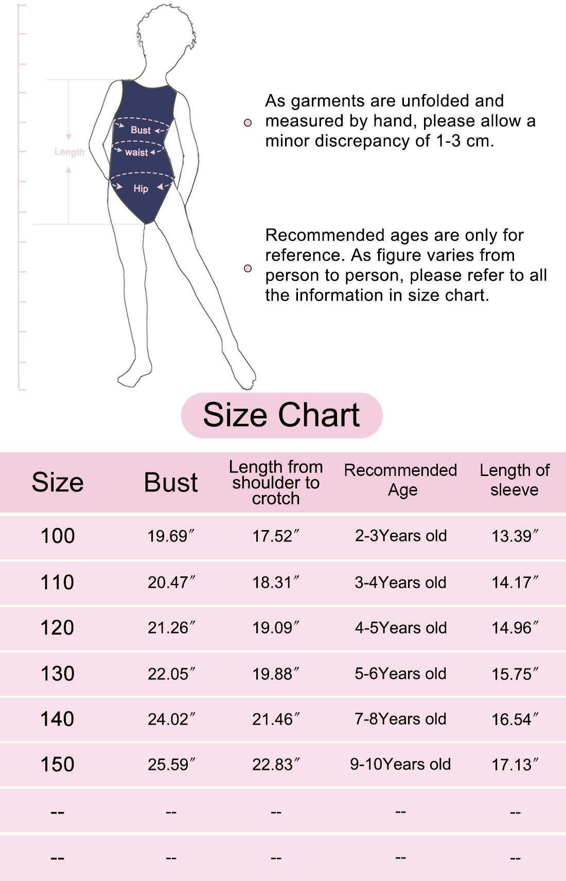 DAXIANG Leotard for Girls Gymnastics Toddler Dance Leotard Long Sleeves Kids Ballet Leotard Purple Mermaid 7-8Y