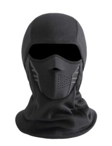 irelia winter windproof fleece ski mask balaclava headwear motorcycle thermal face mask bandanas black