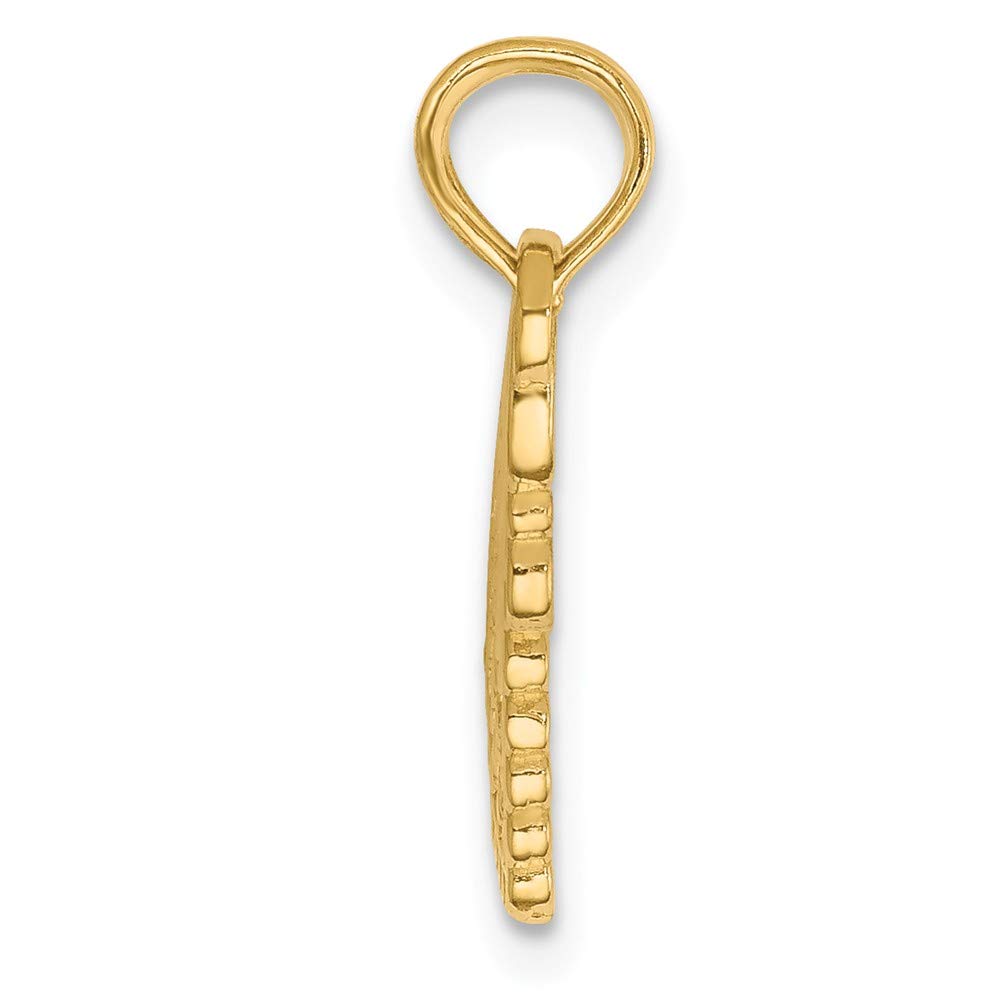 Solid 14k Yellow Gold 2 Piece Break Apart HE WHO HOLDS THE KEY Charm Pendants - 17mm x 22mm