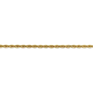 Sonia Jewels 14k Yellow Gold 3mm Rope Chain Necklace - with Secure Lobster Lock Clasp 24"