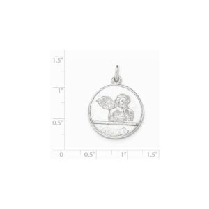 Solid 925 Sterling Silver Raphael Angel Pendant Charm