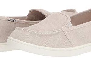 Roxy womens Minnow Slip on Shoe Sneaker, Oatmeal, 8 US