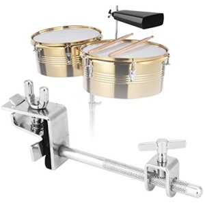 Cowbell Clamp, Cowbell Holder Jazz Drum Kit Hoop Mounted Cowbell Clamp Up or Down Adjustment Percussion accessories